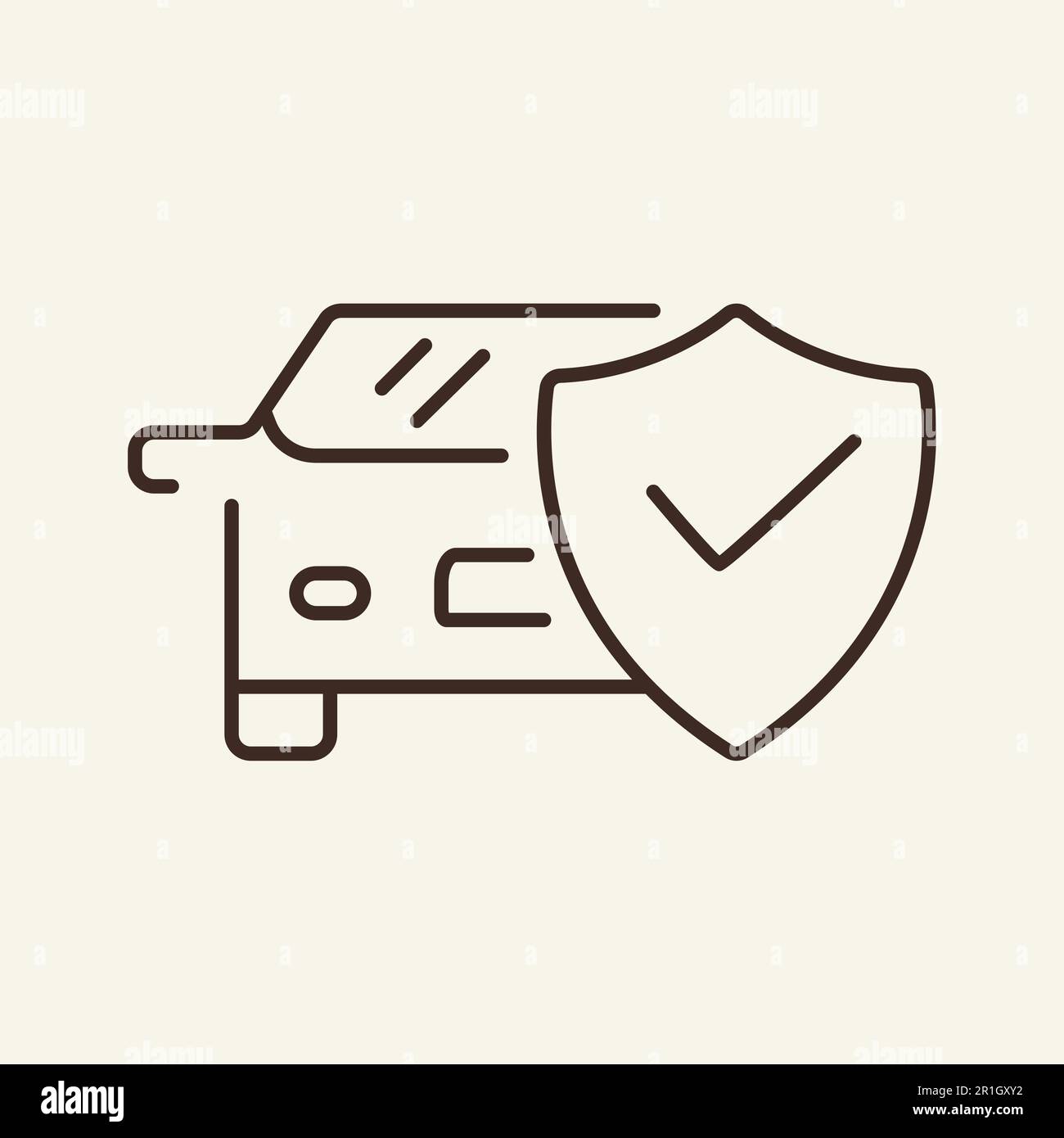 Car safety line icon Stock Vector Image & Art - Alamy