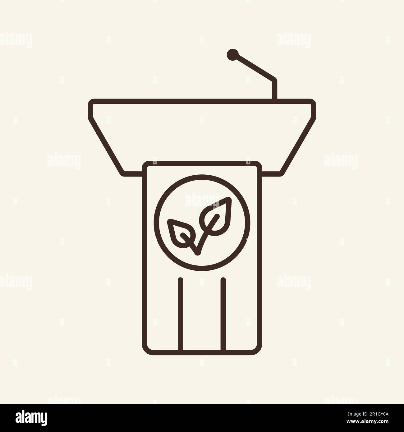 Eco conference line icon Stock Vector Image & Art - Alamy