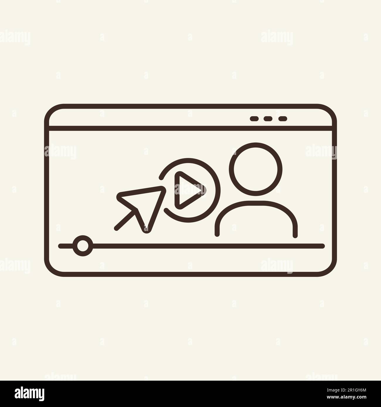 Coach icon flat thin Stock Vector Images - Alamy
