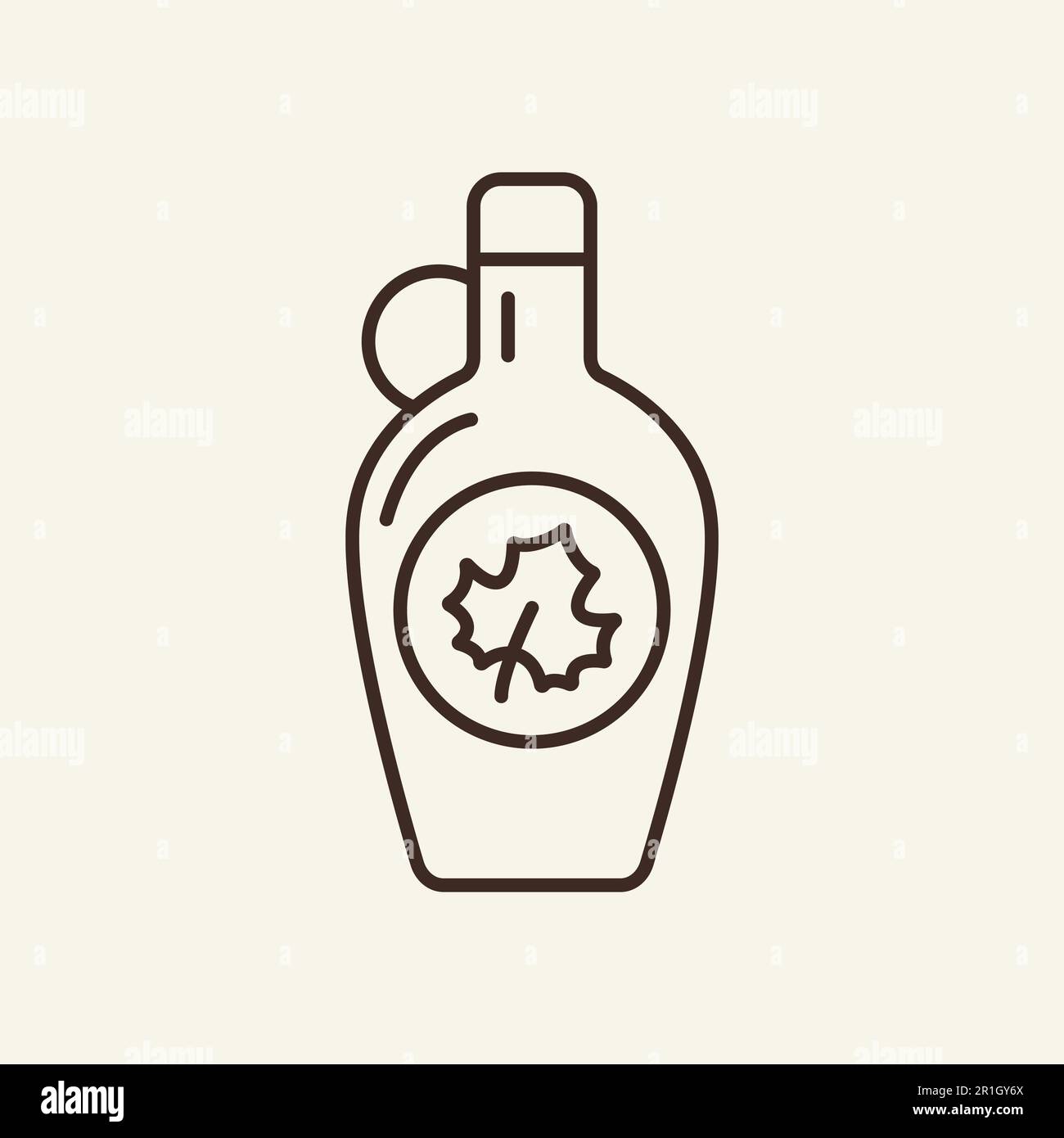 Maple syrup line icon Stock Vector Image & Art - Alamy