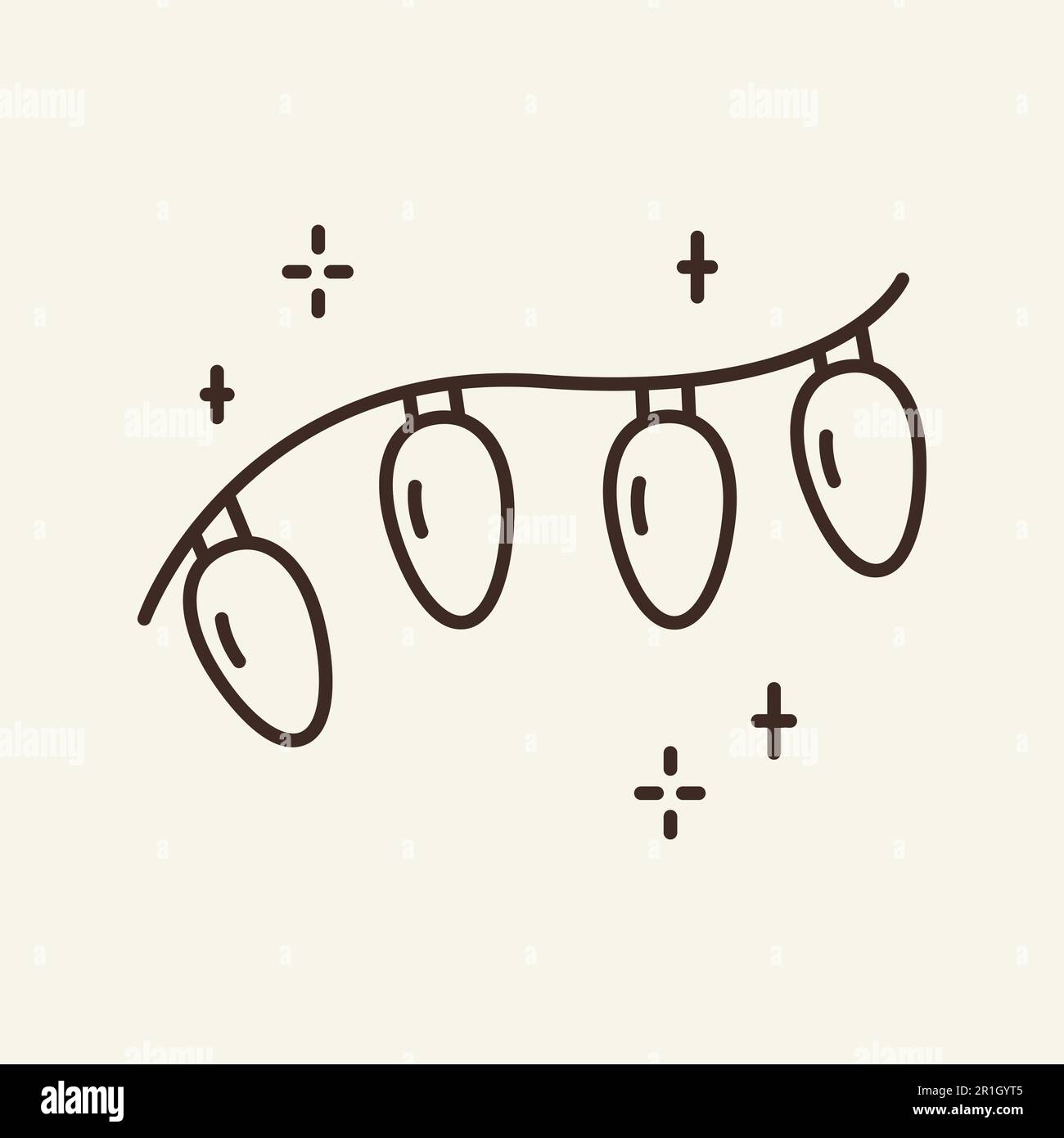 Thin garland Stock Vector Images - Alamy