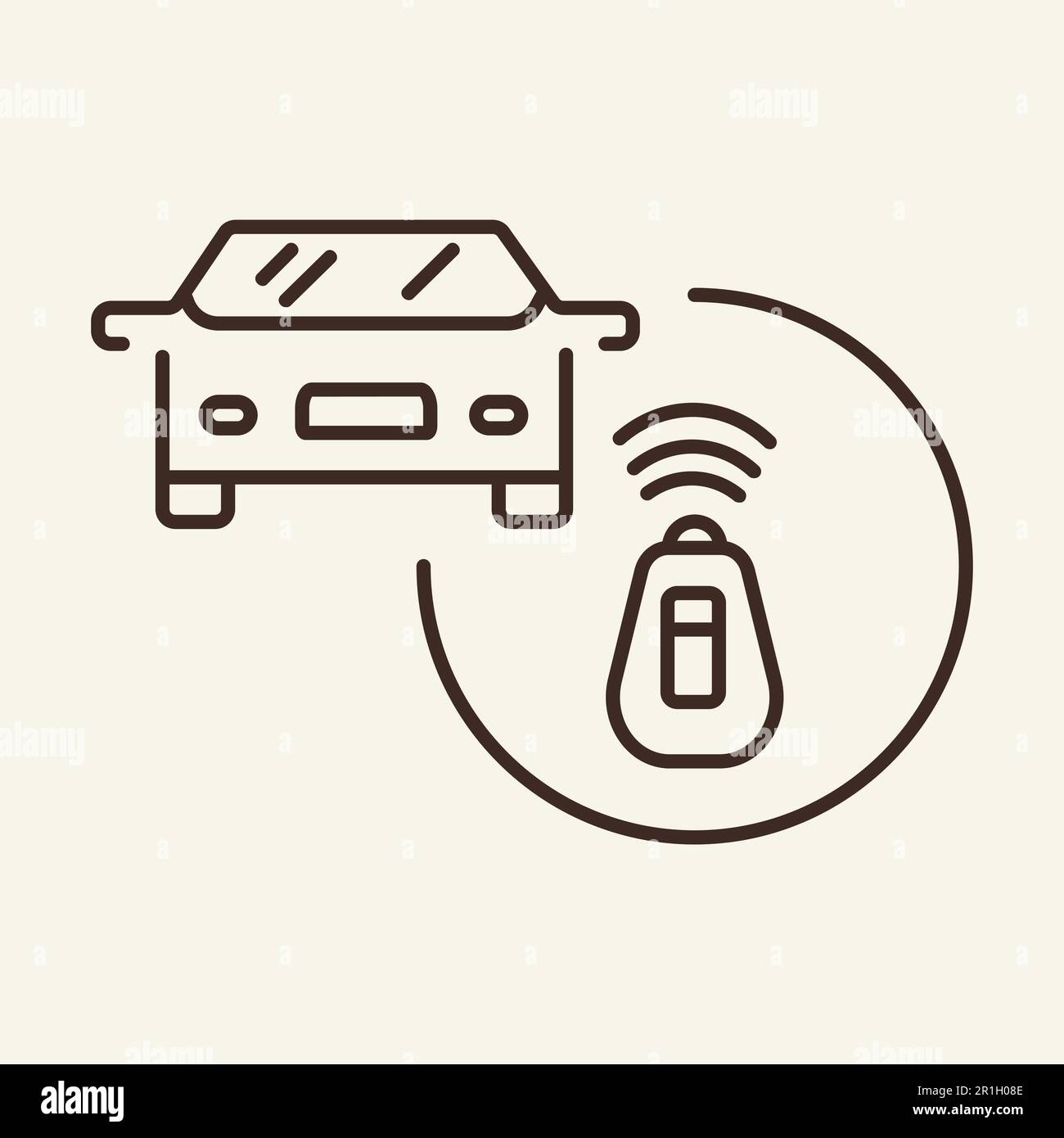 Car alarm line icon Stock Vector Image & Art - Alamy