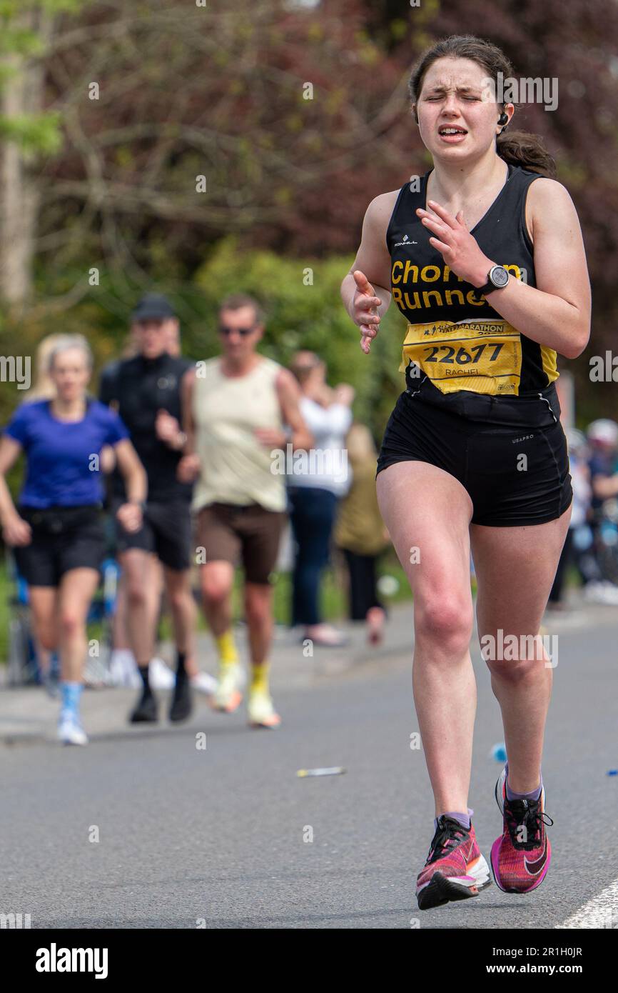 Leeds, UK. 14th May 2023. Runners competing in the Rob Burrow Leeds ...