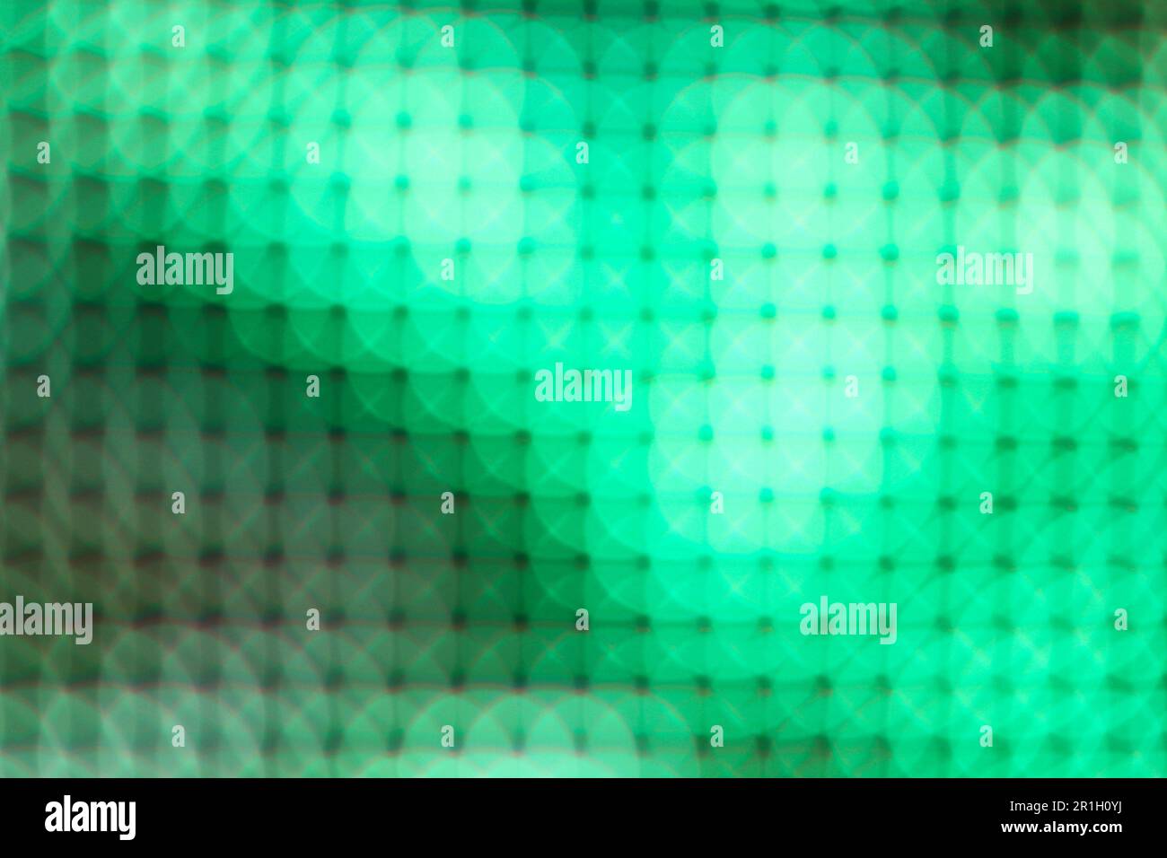 abstract Close Up green LED pattern blurred screen, LED soft focus ...