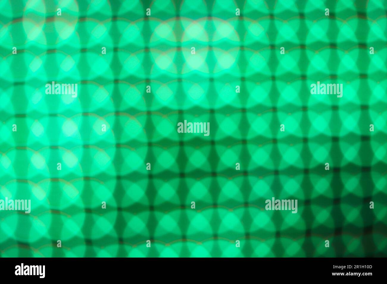 abstract Close Up green LED pattern blurred screen, LED soft focus ...