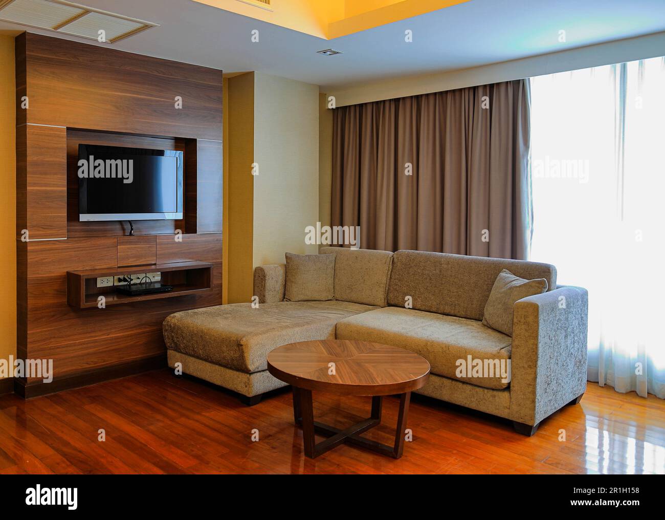 Stylish living corner interior of modern luxury apartment. Trendy ...