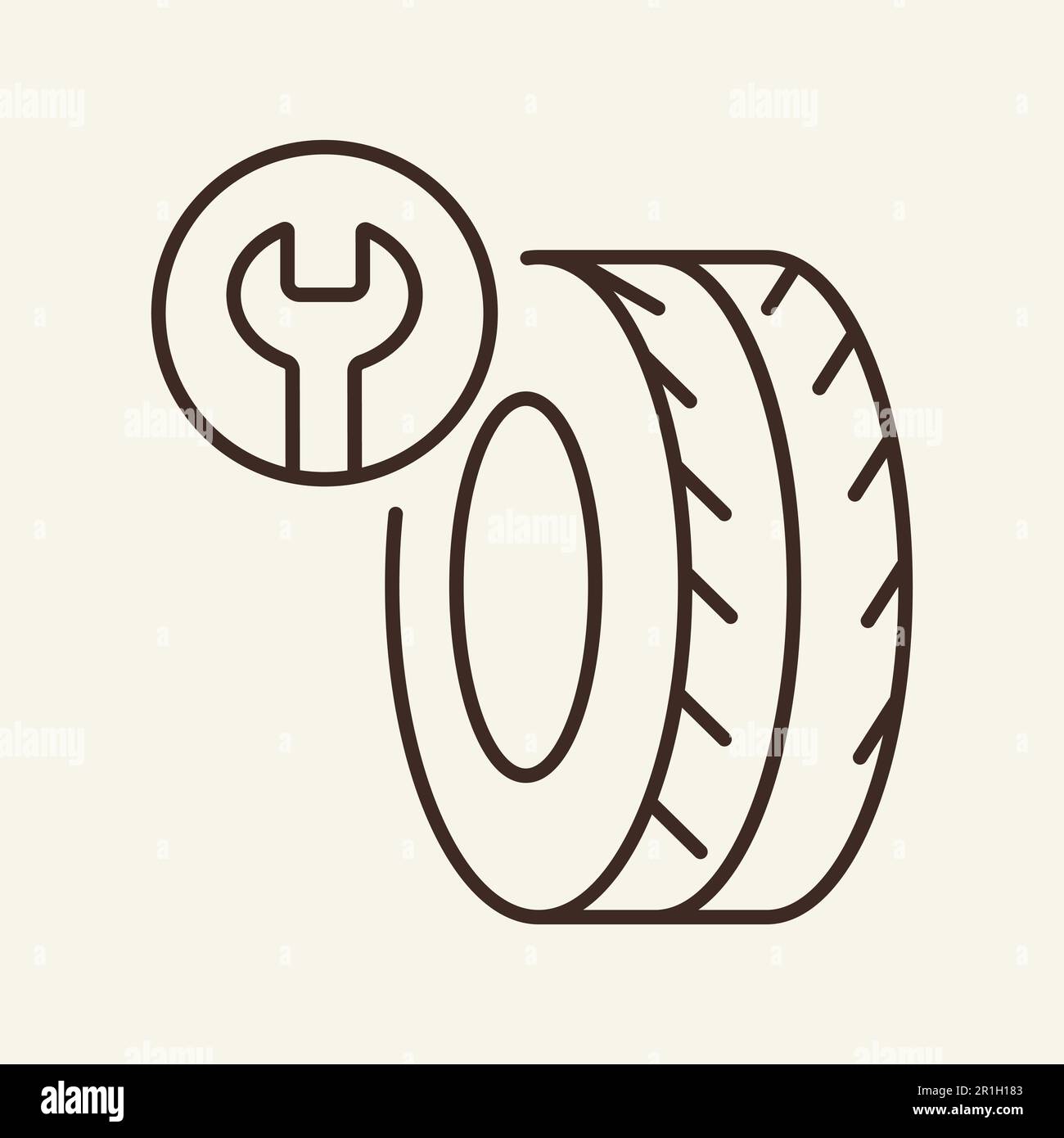 Inflate a tire Stock Vector Images - Alamy