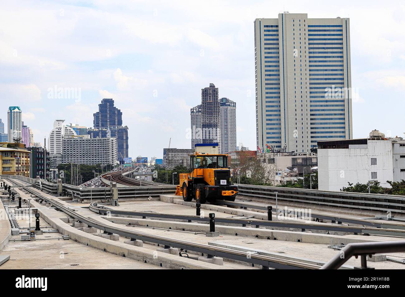 Maintenance Construction vehicle of Mass Rail Transit track line ...
