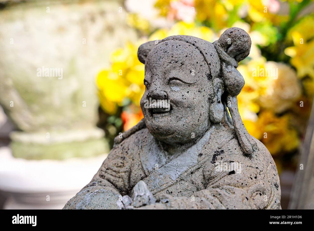 Portrait of ancient Chinese patrician Statue or Carved stone doll Stock ...