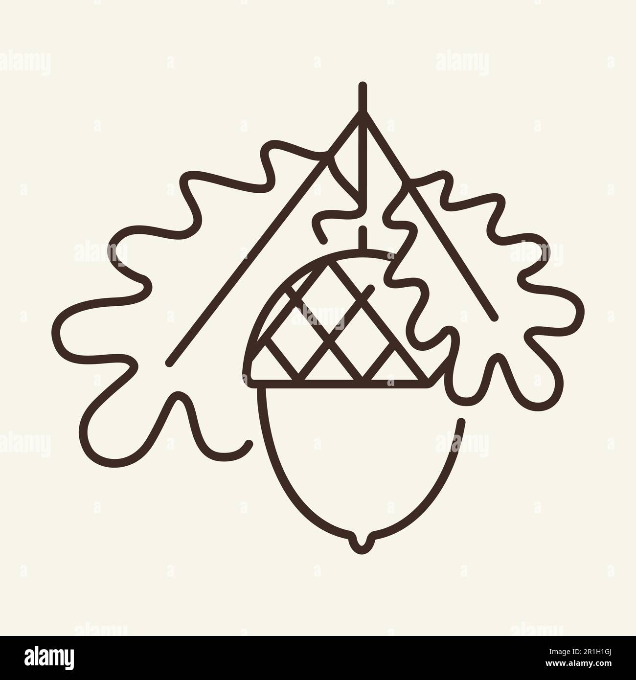 Potential oak tree Stock Vector Images - Alamy