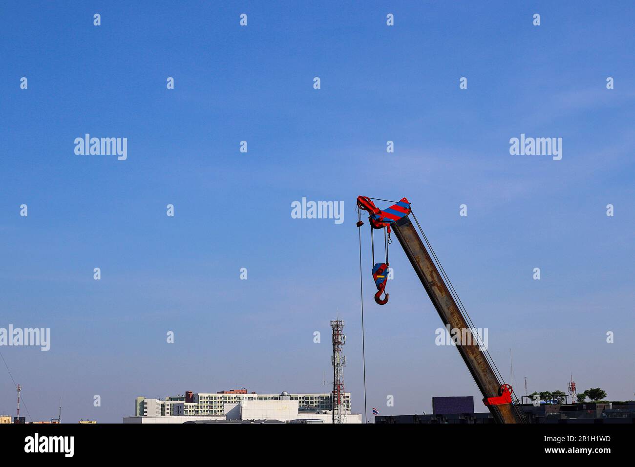 Heavy Industrial Crane, crane truck ready for operate Stock Photo - Alamy
