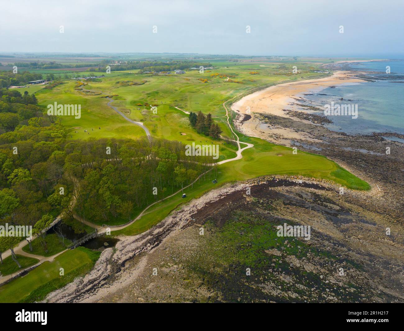 Aerial view of kingsbarns golf inks hi-res stock photography and images ...