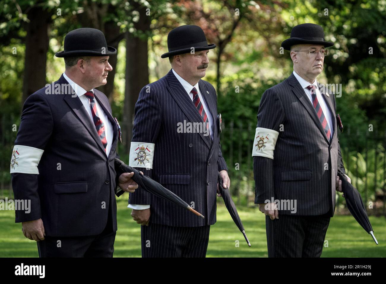 London, UK. 14th May 2023. Former and serving members of British ...