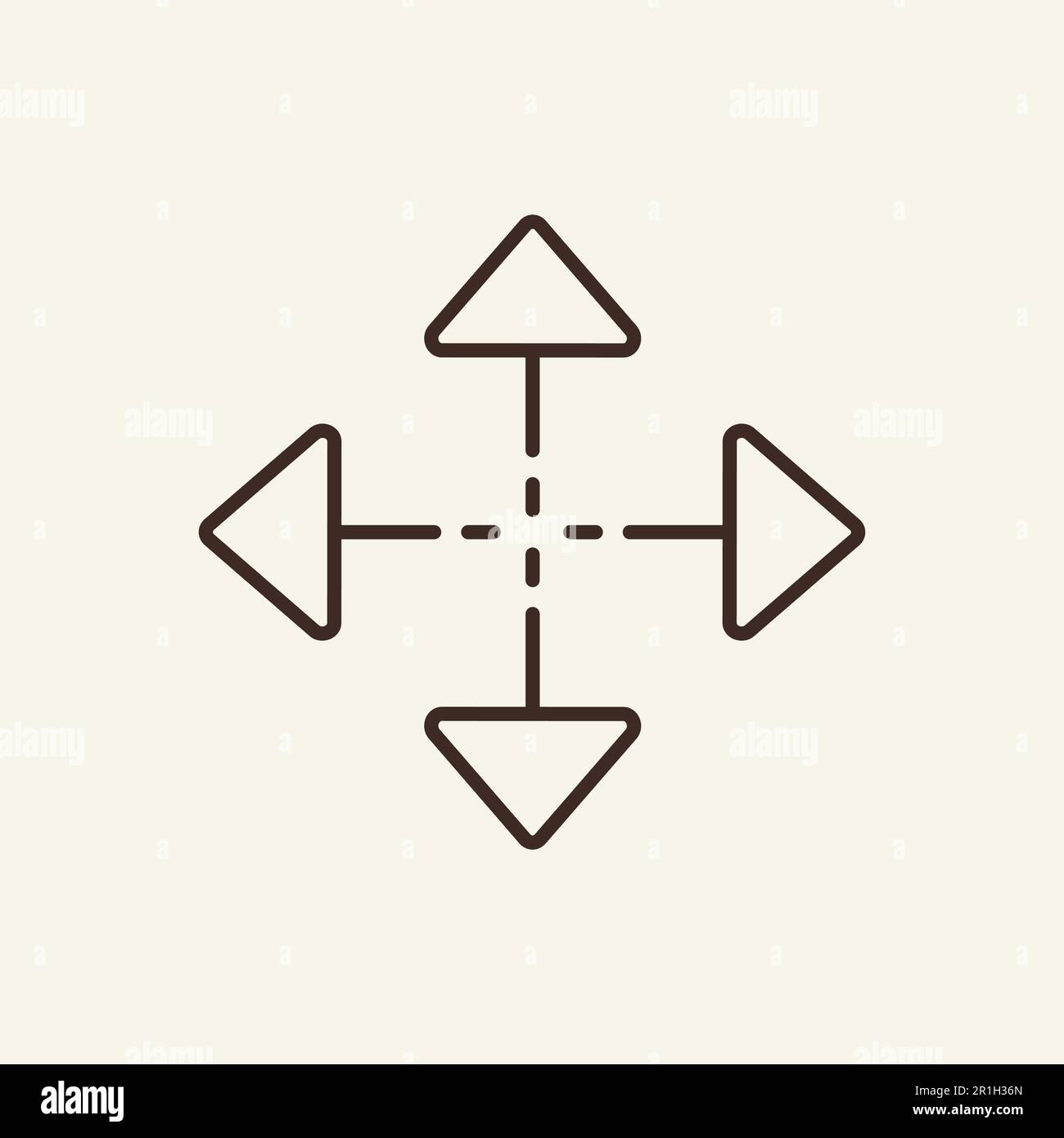 Four arrows target hi-res stock photography and images - Alamy