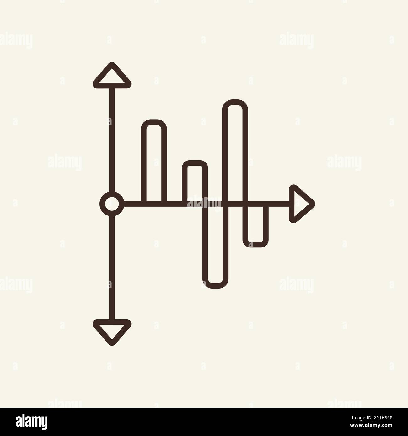Diagram with three arrows line icon Stock Vector Image & Art - Alamy