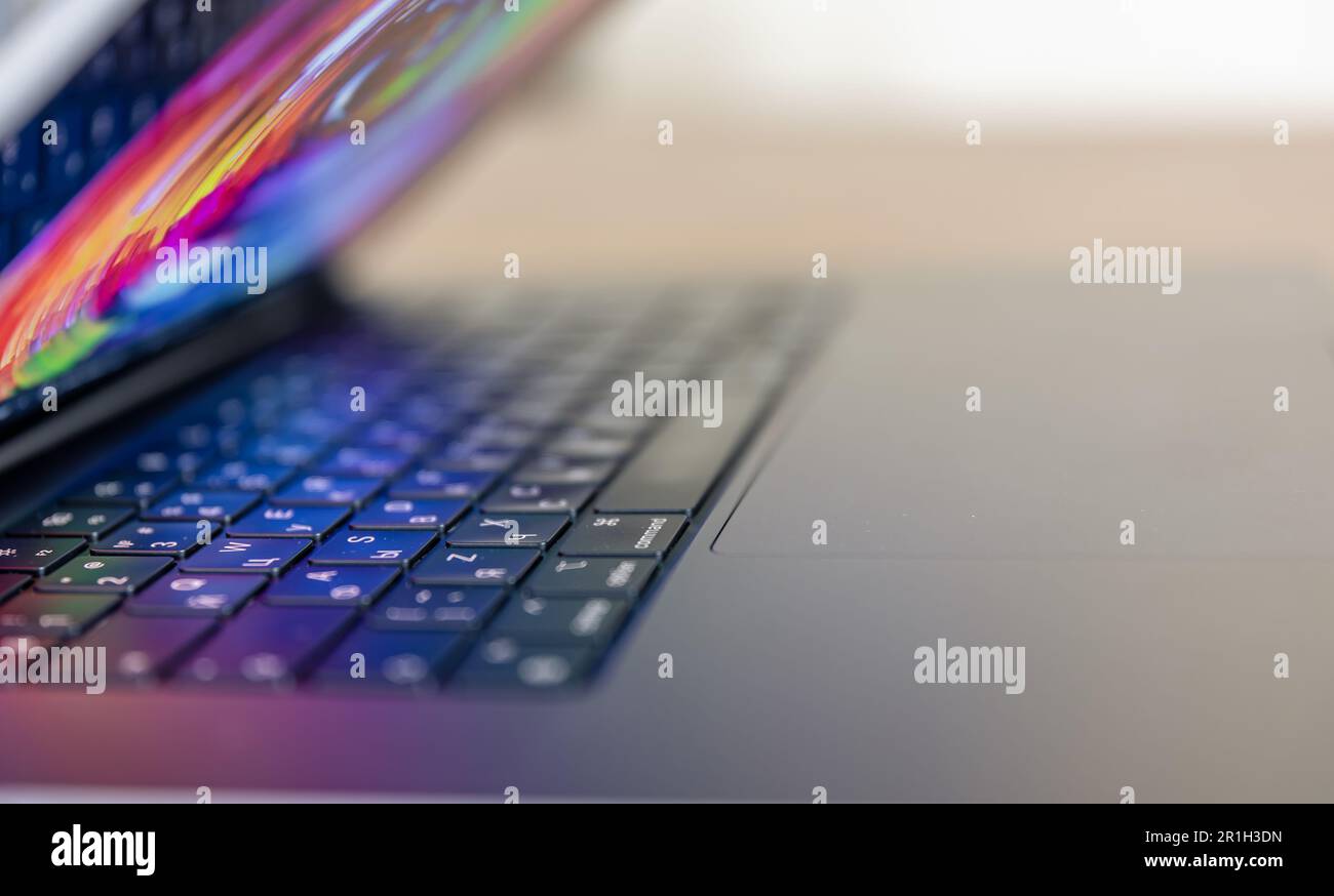 Computer keyboard keys blurred close up hi-res stock photography and ...