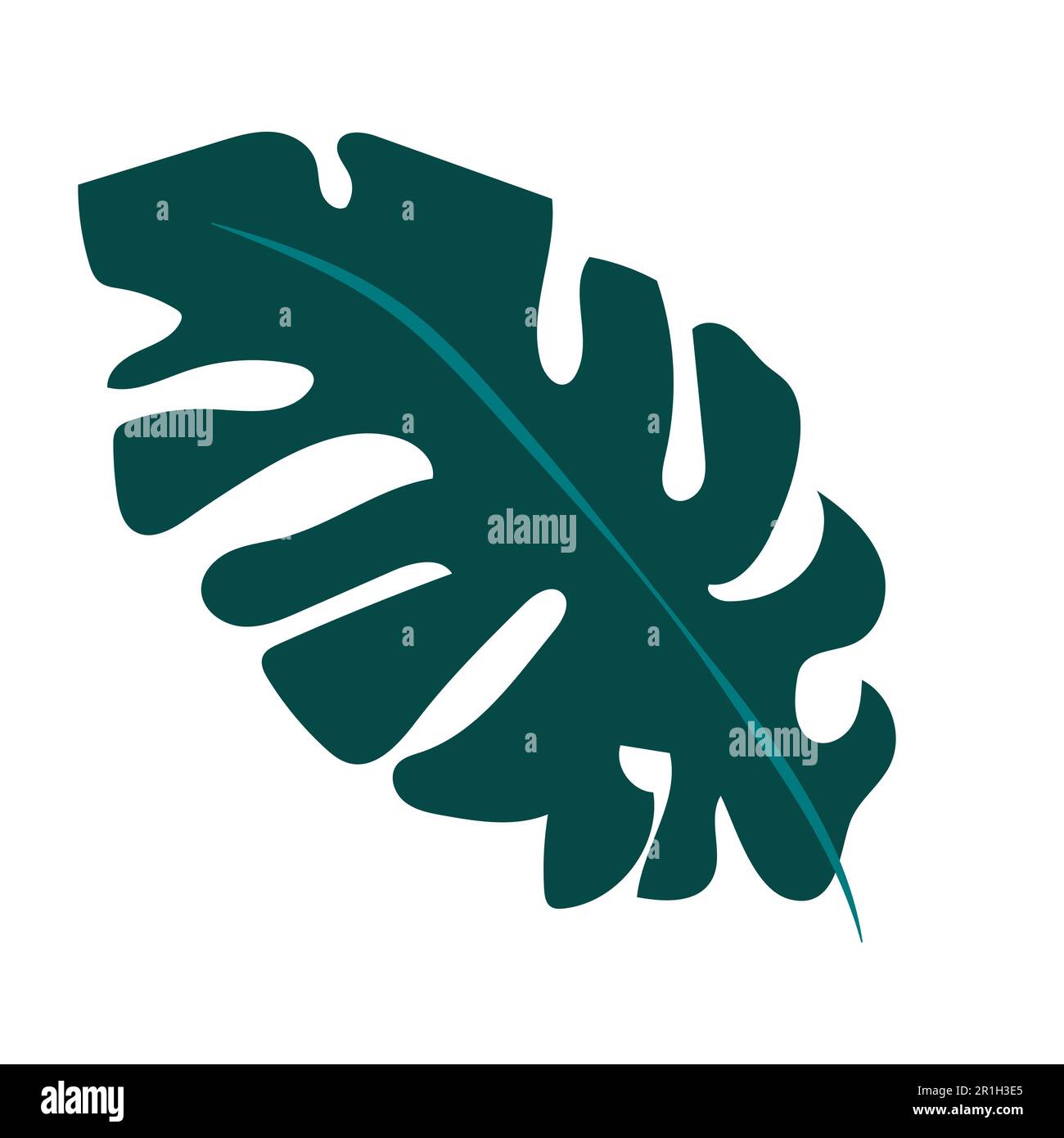 Flat texture leaf design Cut Out Stock Images & Pictures - Alamy