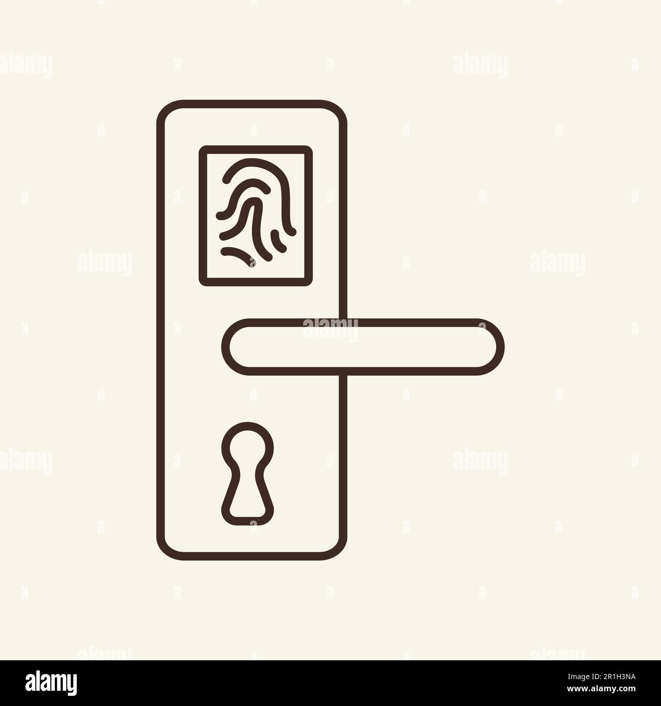 Isolated fingerprint house design hi-res stock photography and images ...