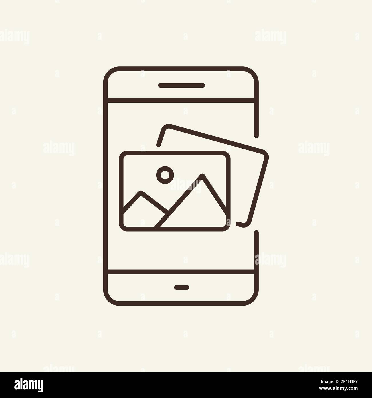 Mobile gallery illustration concept hi-res stock photography and images ...