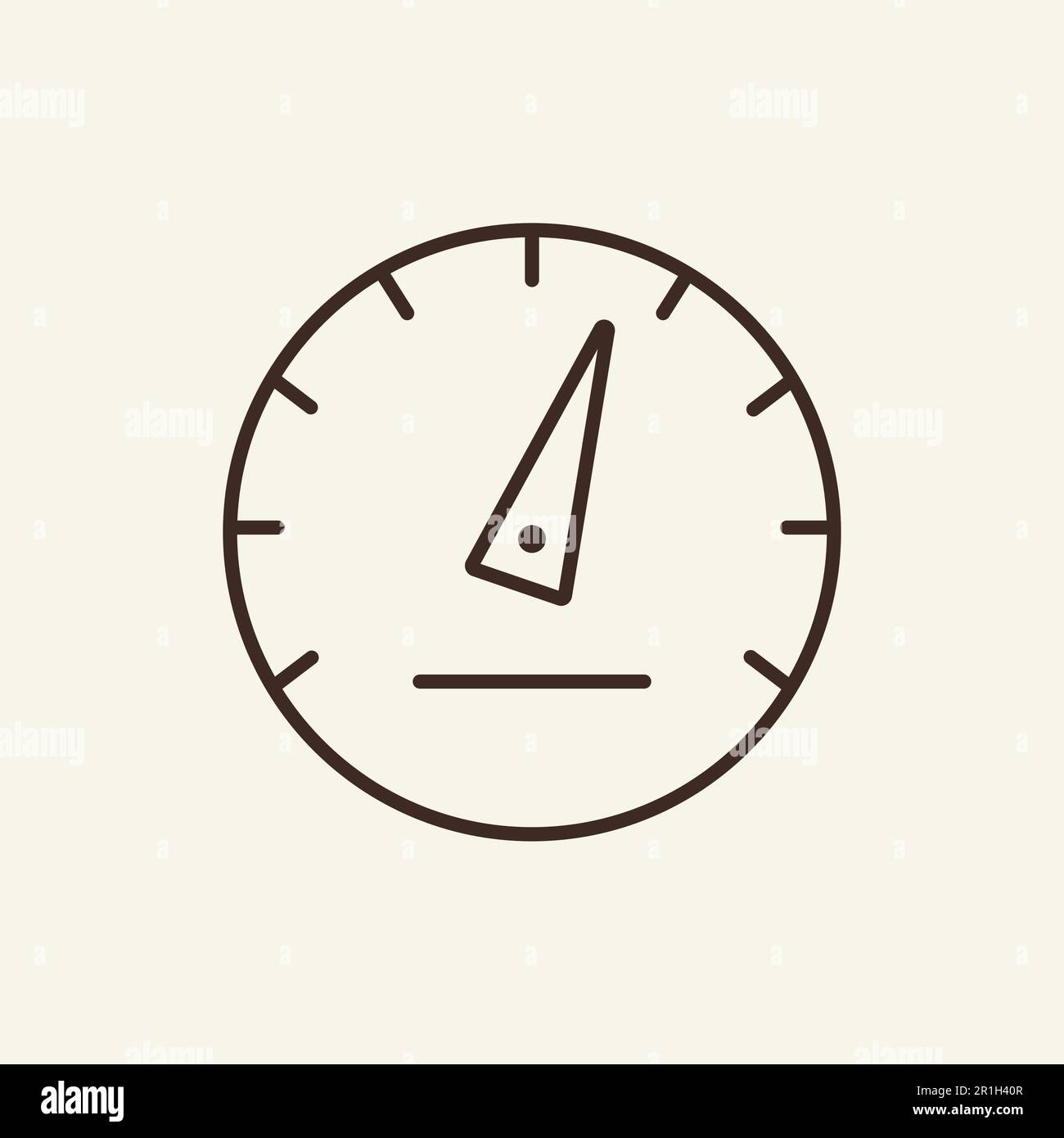 Isolated speedometer scale logo Stock Vector Images - Alamy