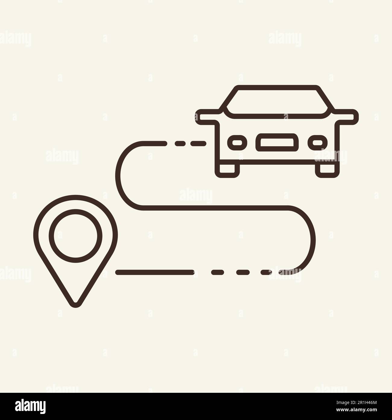 Destination line icon Stock Vector Image & Art - Alamy