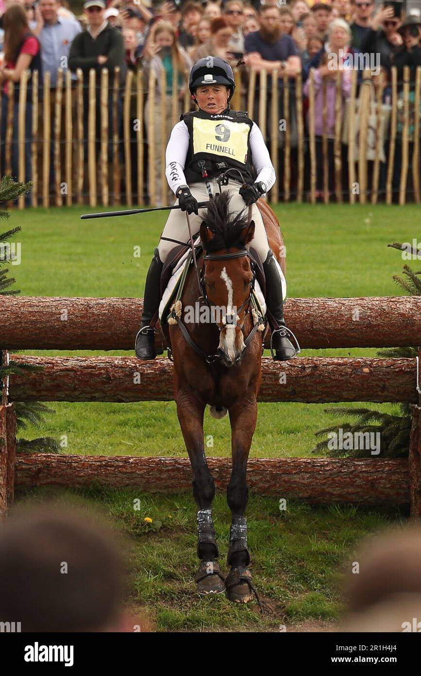 Pippa Funnell riding Majas Hope clears fence 21 during the Cross ...