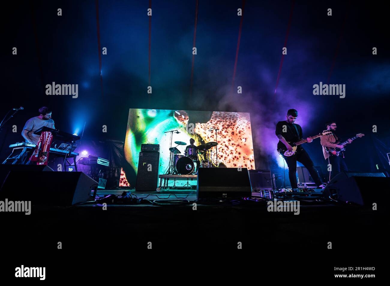 Gallops performing at the Focus Wales 2023 festival in Wrexham on 5th ...