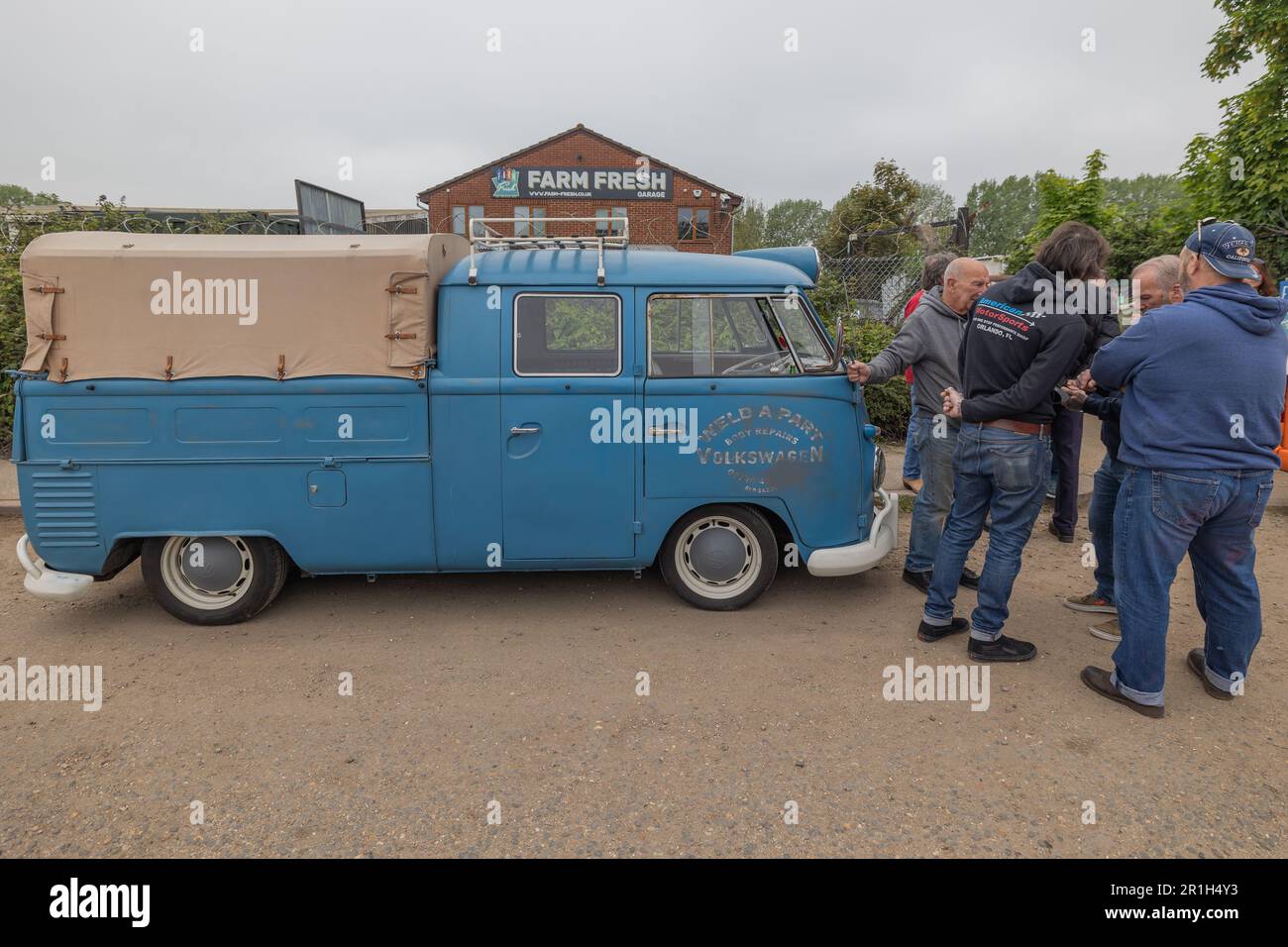 Rayleigh, UK. 14th May, 2023. Farm Fresh Garage hold their first show ...