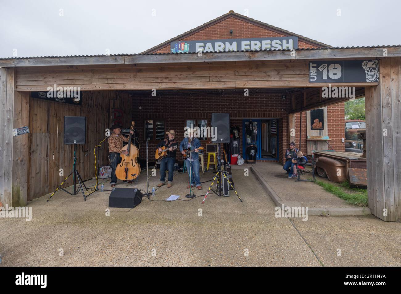 Rayleigh, UK. 14th May, 2023. Farm Fresh Garage hold their first show ...