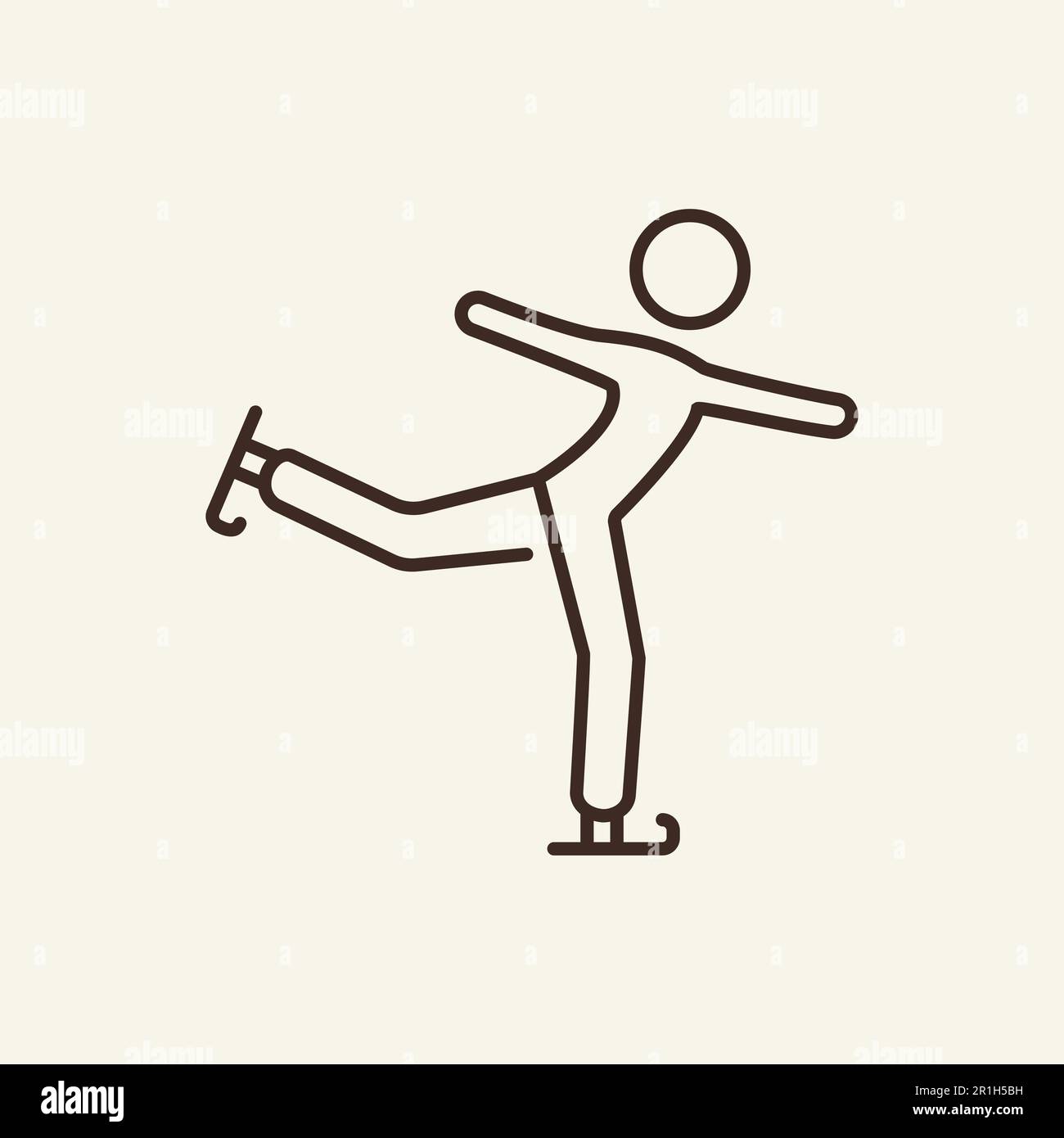 Man skating line icon Stock Vector Image & Art - Alamy