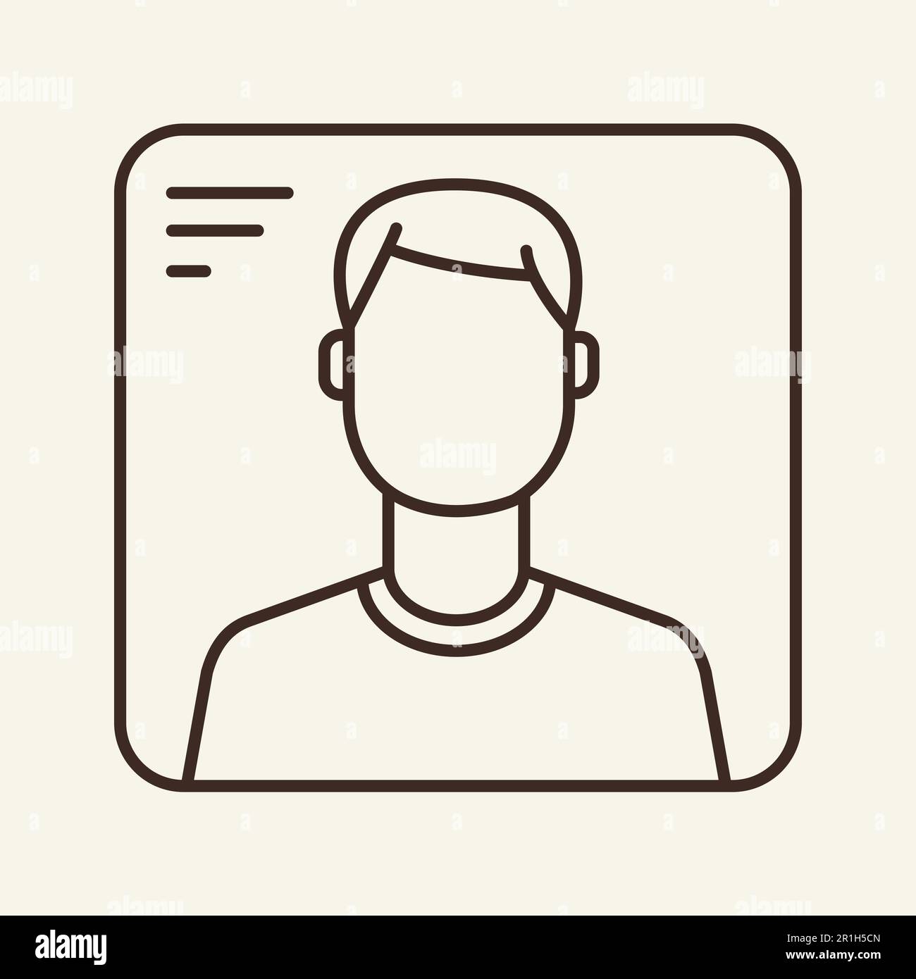 VR avatar line icon Stock Vector Image & Art - Alamy