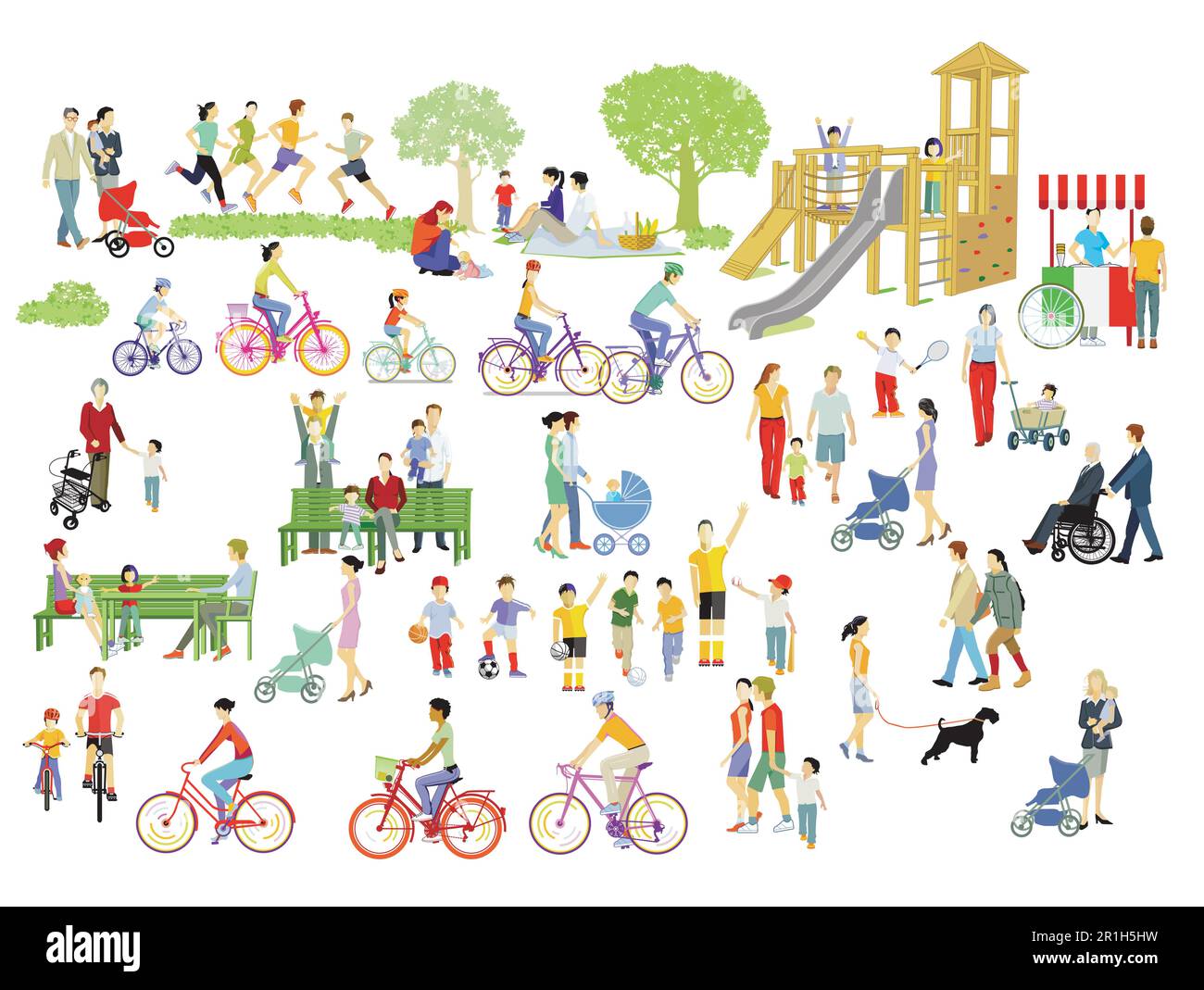 People and summer Stock Vector Images - Alamy