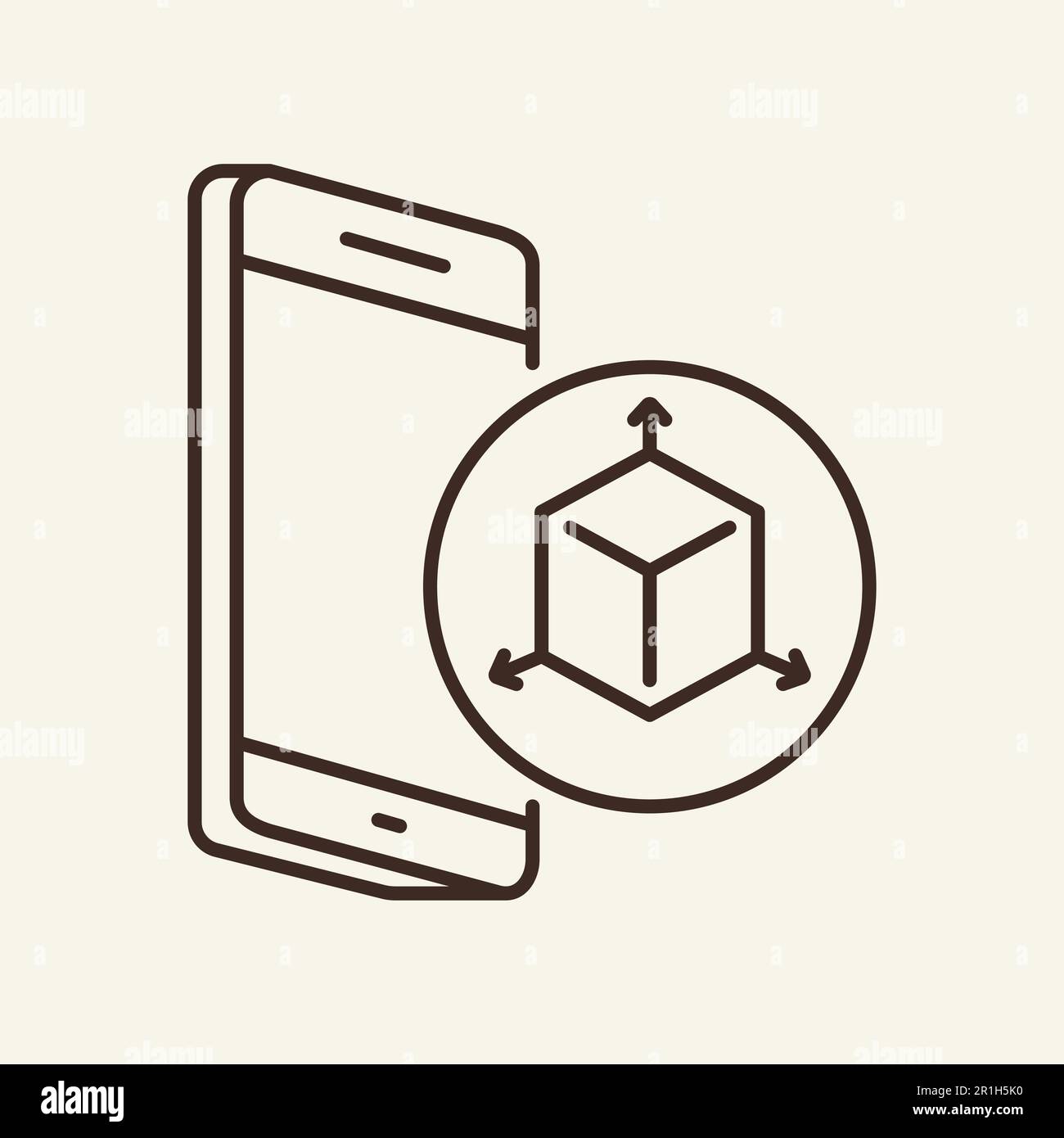 Mobile vr space line Stock Vector Images - Alamy