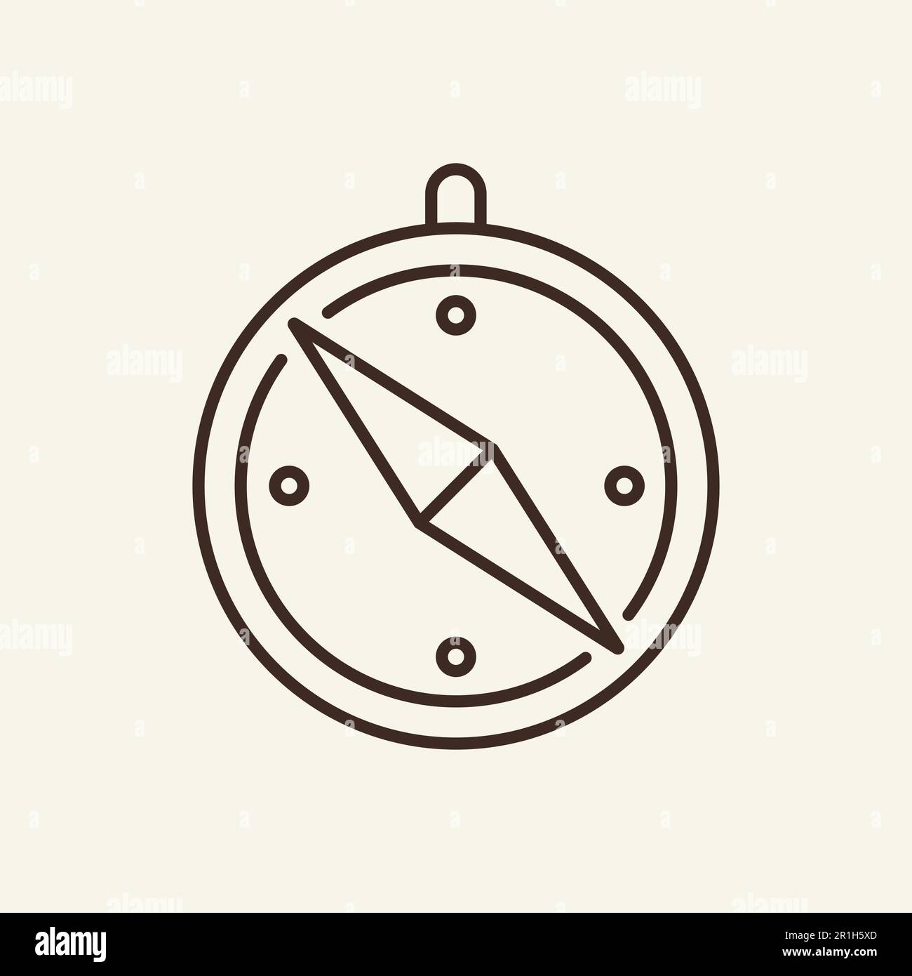 Compass line icon Stock Vector Image & Art - Alamy