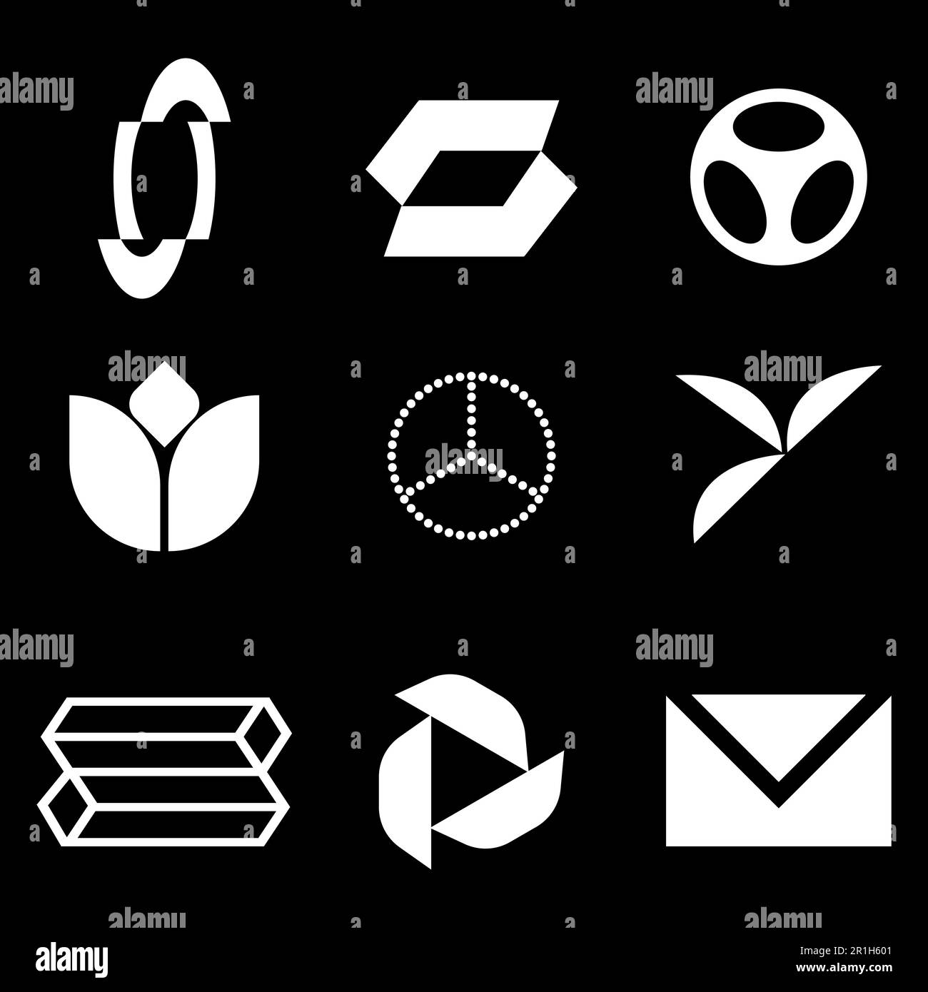 Minimal logo Black and White Stock Photos & Images - Alamy