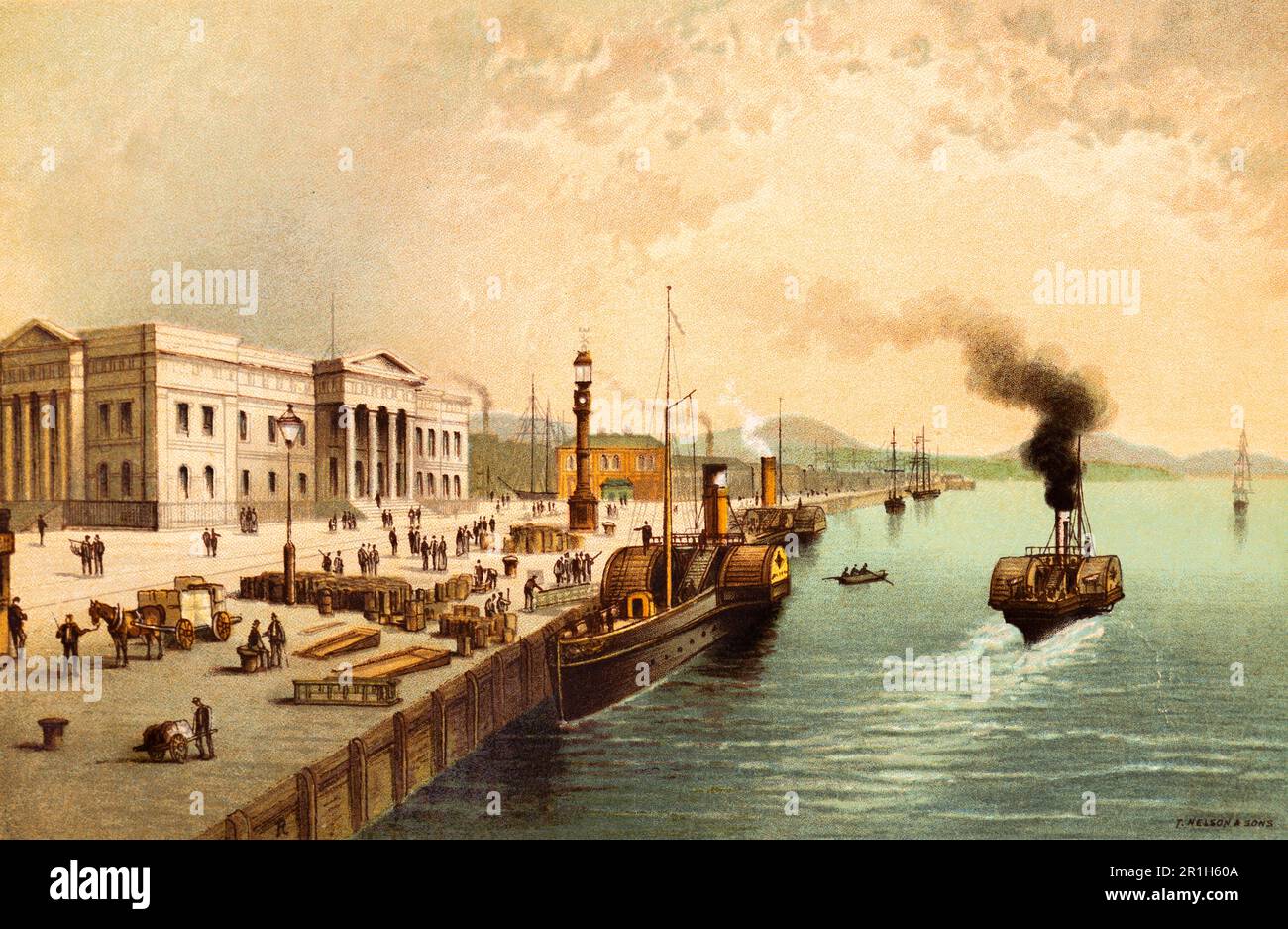The Custom House Quay, Greenock, Scotland, Great Britain, Western ...