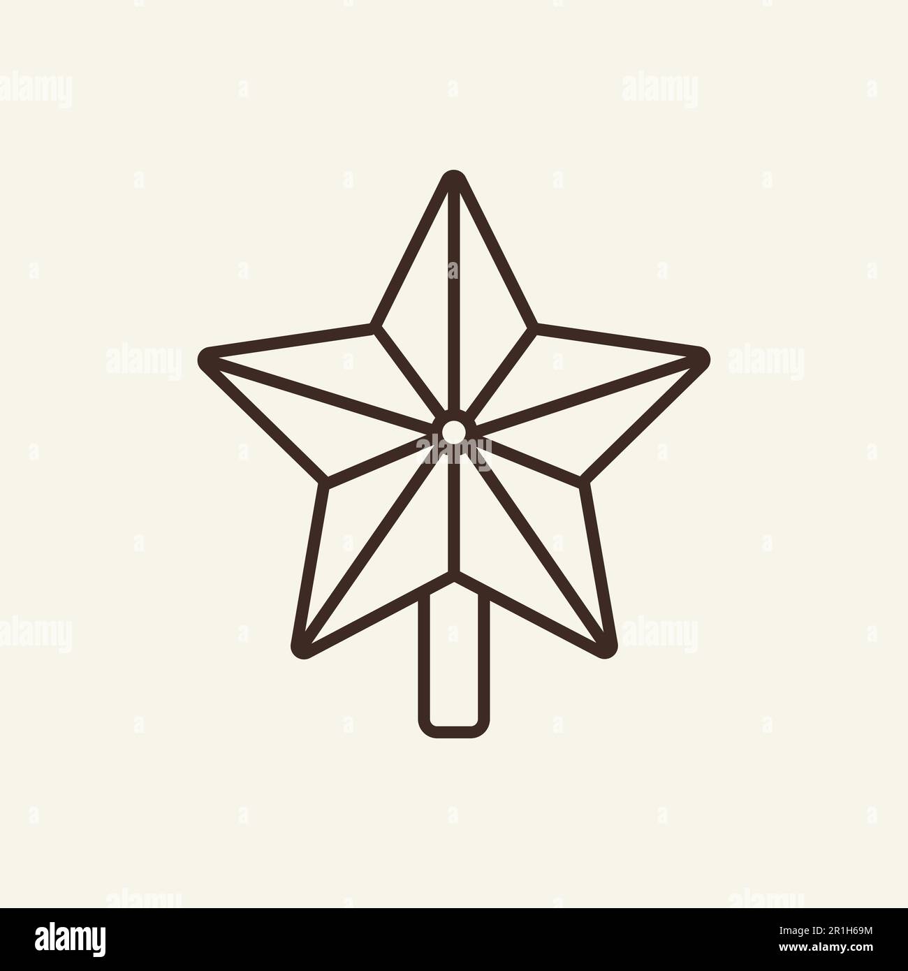 Christmas star line icon Stock Vector Image & Art - Alamy