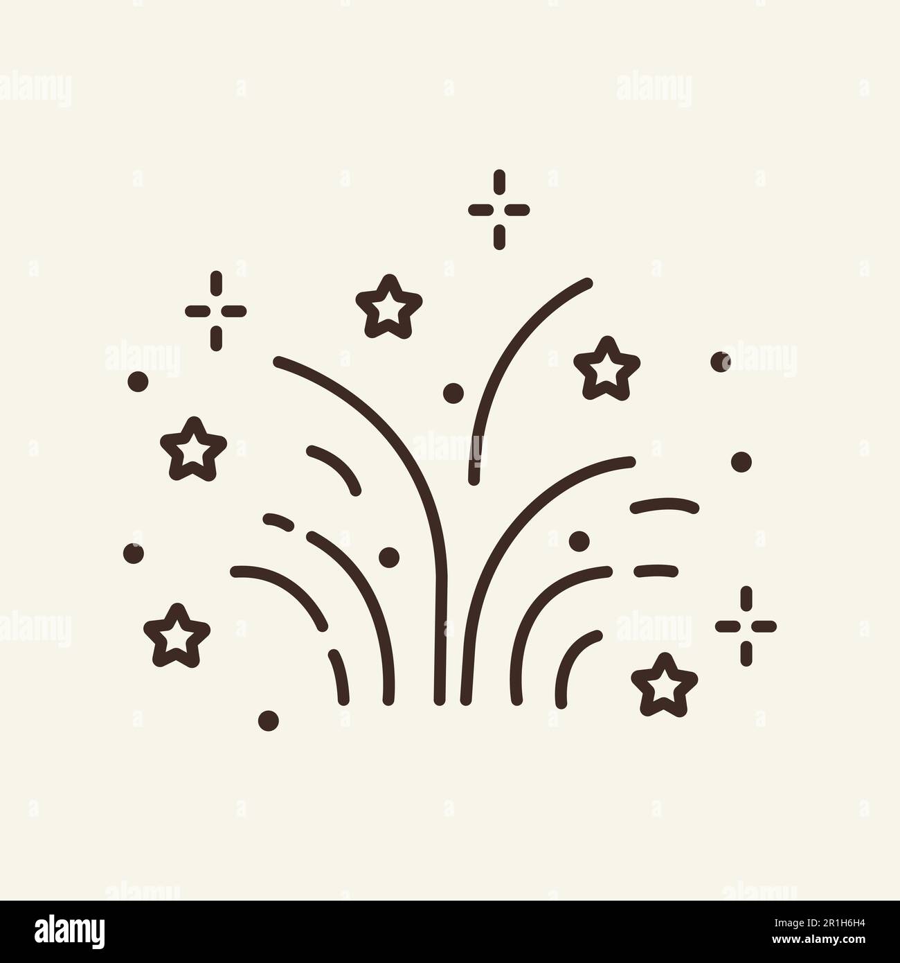 Firework line icon Stock Vector Image & Art - Alamy