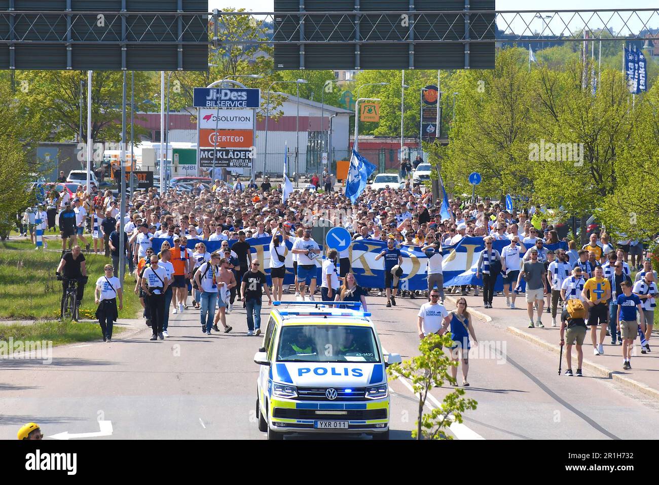 Bilborsen Arena, Linkoping, Sweden, May 14th 2023: IFK Norrkoping fans ...