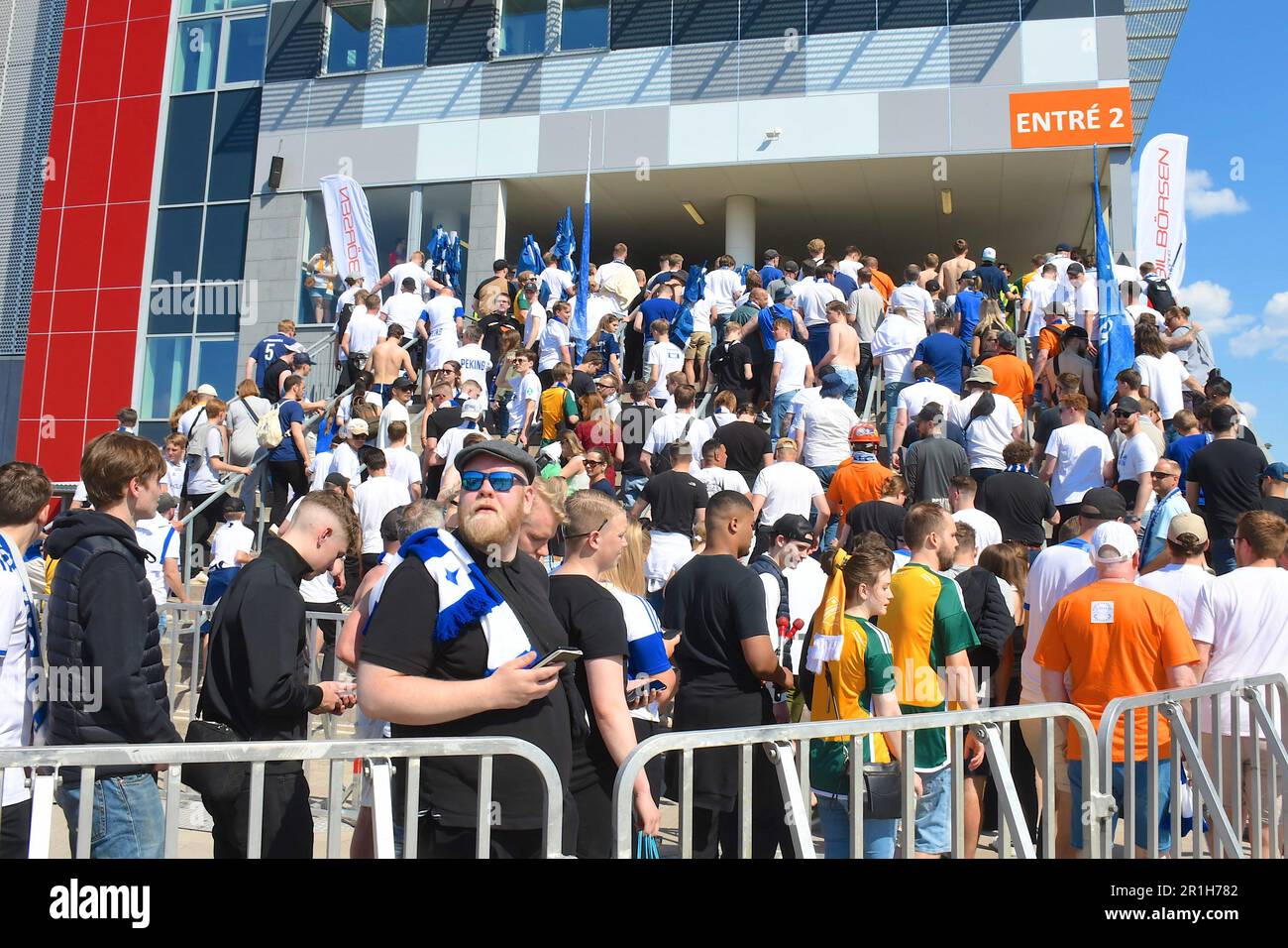 Bilborsen Arena, Linkoping, Sweden, May 14th 2023: IFK Norrkoping fans ...
