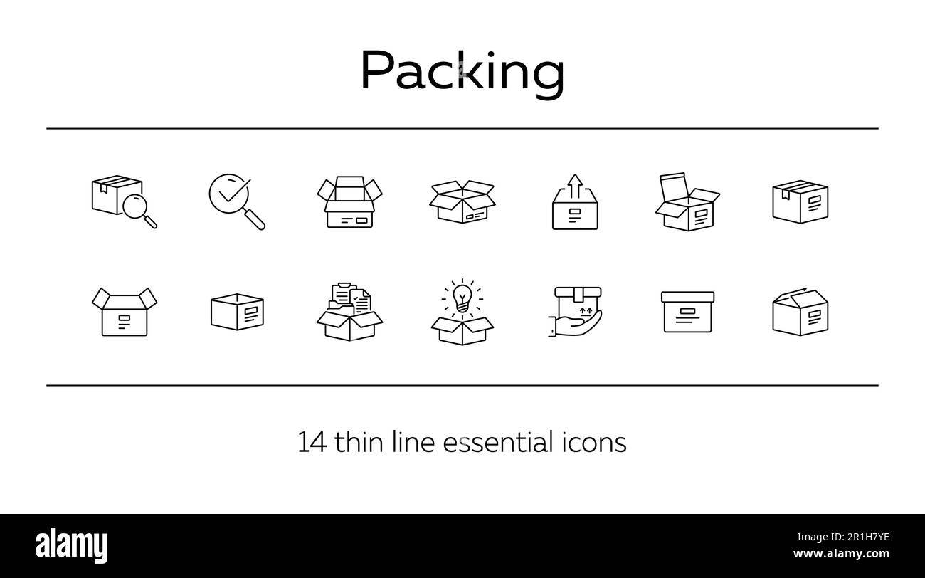 Moving packing Black and White Stock Photos & Images - Alamy