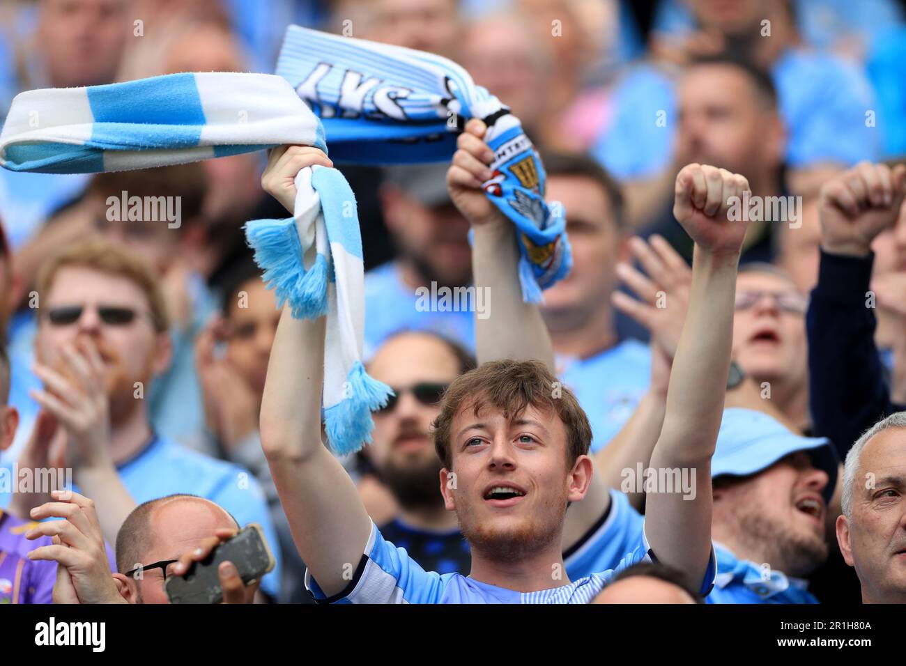 Coventry City fans in the stands during the Sky Bet Championship play ...