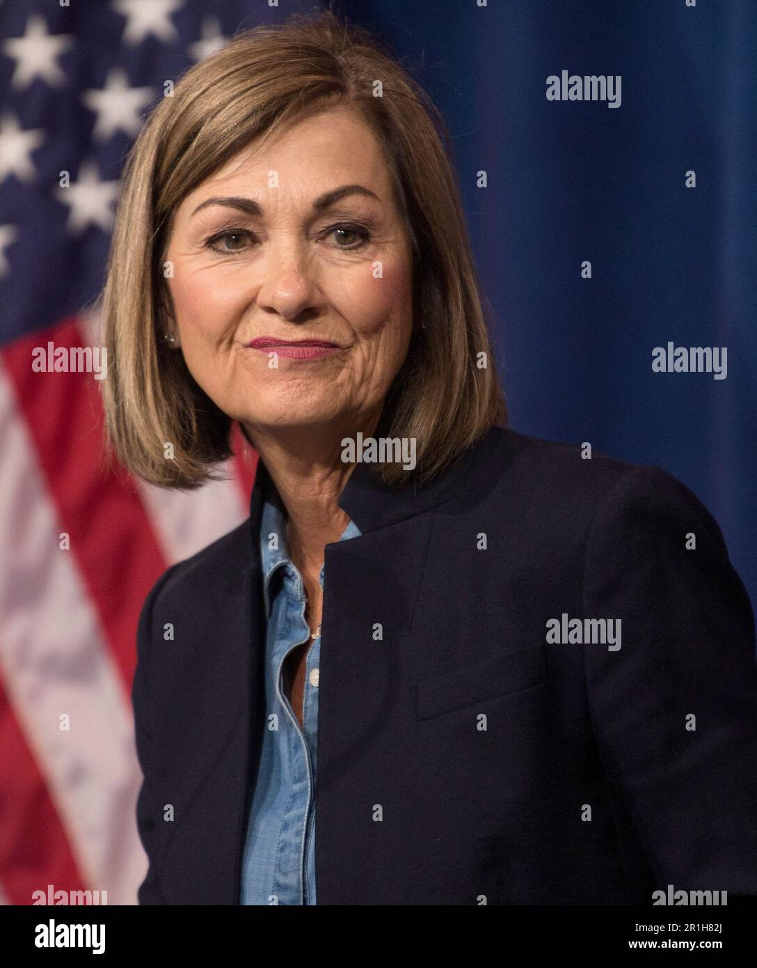 Sioux Center, Iowa, USA. 13th May, 2023. Iowa Governor KIM REYNOLDS speaks at the 3rd Annual ...