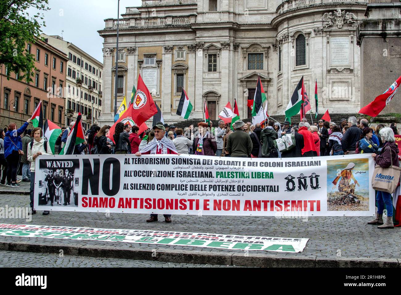 Rome, Italy, Italy. 13th May, 2023. Demonstration in Rome to remember ...