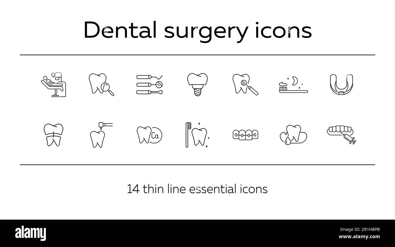 Operating room dental surgery Black and White Stock Photos & Images - Alamy