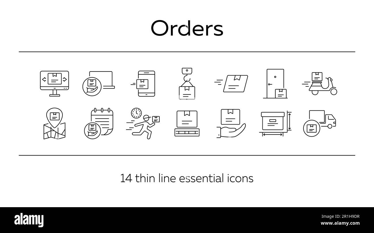 Order and collection service Black and White Stock Photos & Images - Alamy