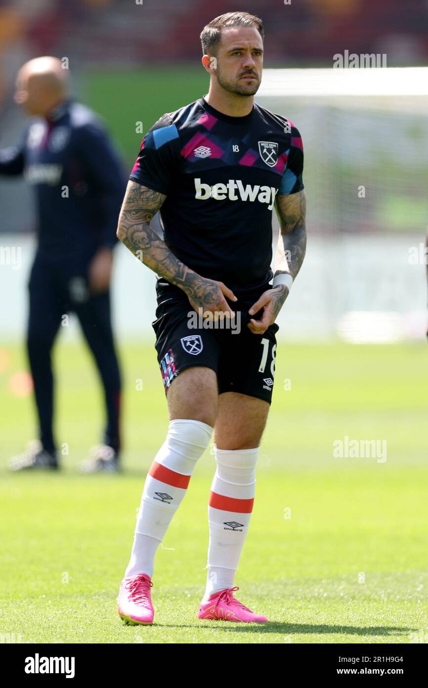 West Ham United’s Danny Ings looks on during warm ups ahead of the ...