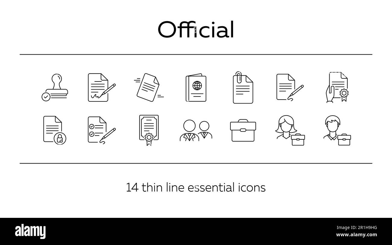 Official logo Black and White Stock Photos & Images - Alamy