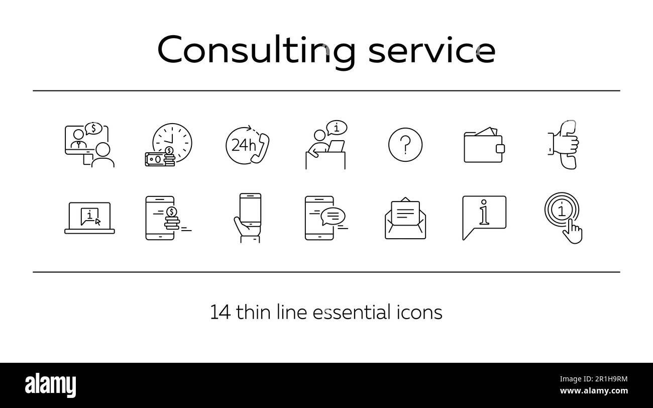 Consulting service line icon set Stock Vector Image & Art - Alamy Consulting service line icon set Stock Vector Image & Art - Alamy