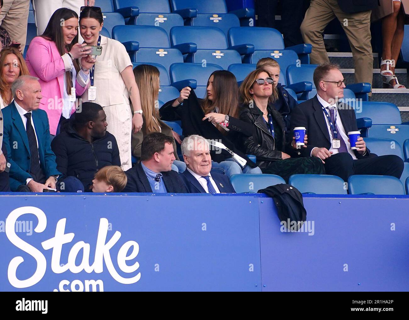Joe Royle in the stands during the Premier League match at Goodison ...